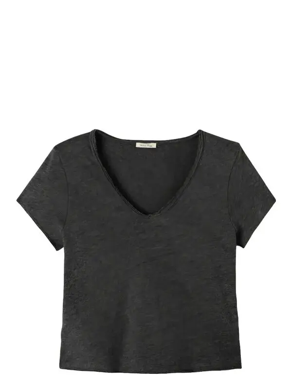 American Vintage V-neck Short-sleeve T-shirt - Grey