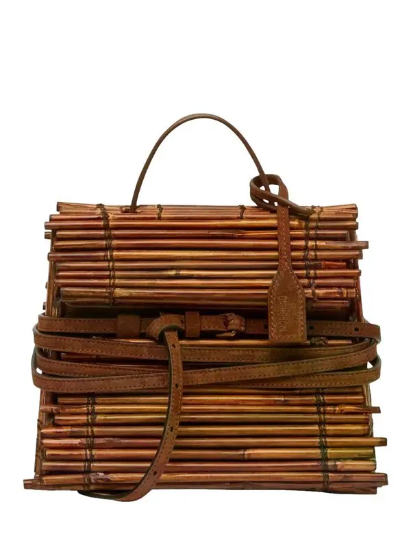 Moschino Top Handle Tote Bag - Brown