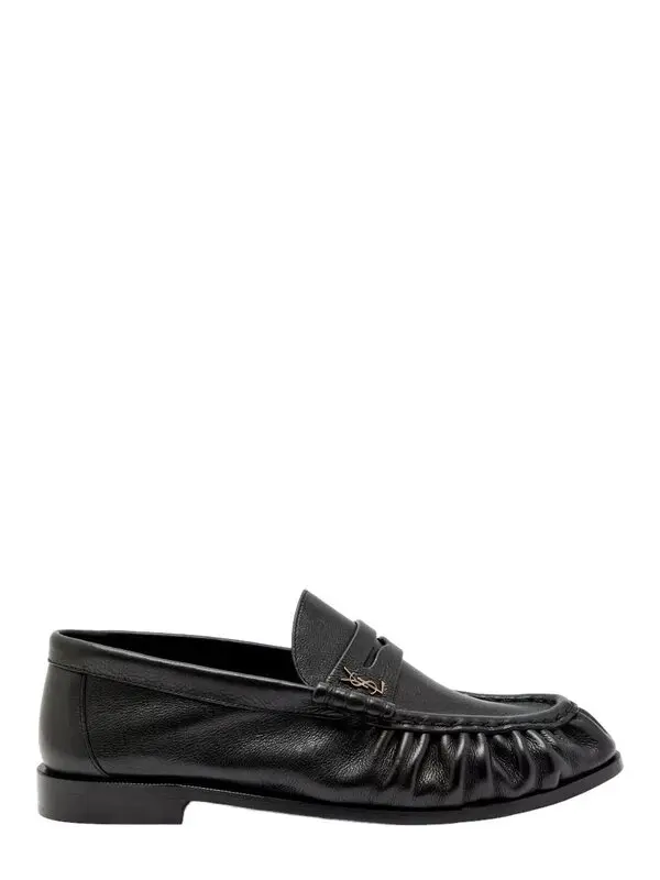 Saint Laurent Le Loafer Leather Loafers - Black