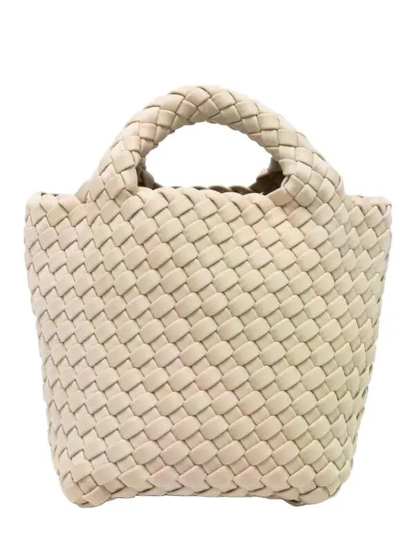 MARREA Woven Top-handle Shoulder Bag - Neutrals