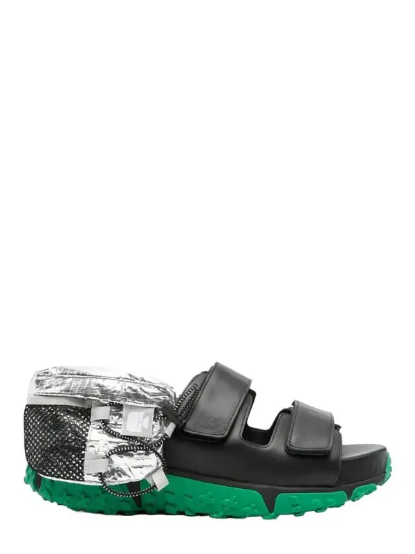 Kolor Touch-strap Sandals - Black