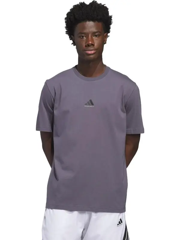 Adidas Basketball Graphic Tee - Aurora Onix