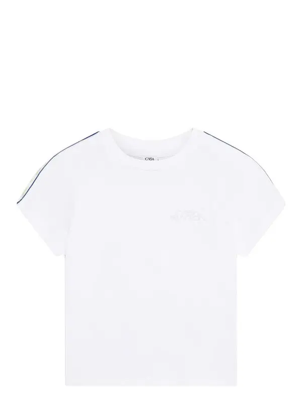 Casablanca Laurel Short Sleeve T-shirt - White