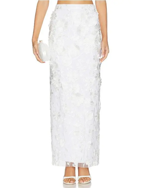 LOVERS AND FRIENDS Lilia Maxi Skirt - White