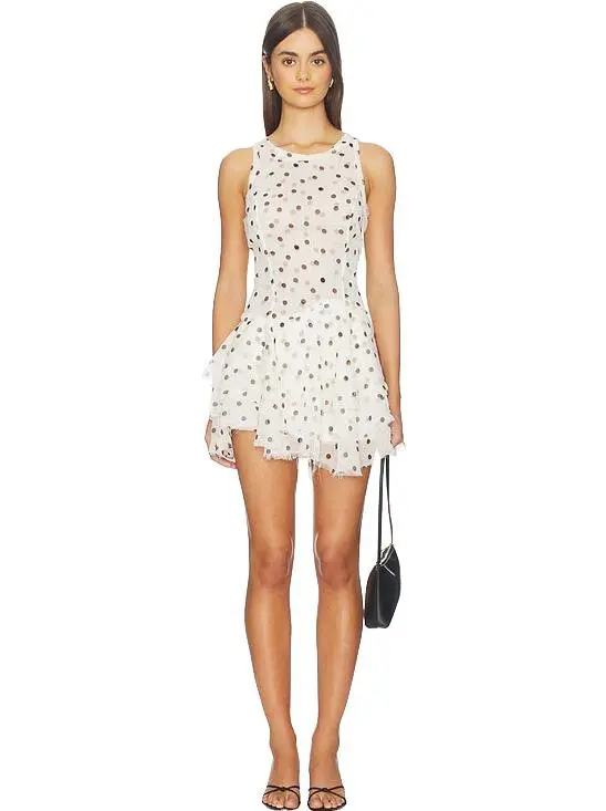 Free People X Raven Printed Mini Dress - Tea Combo