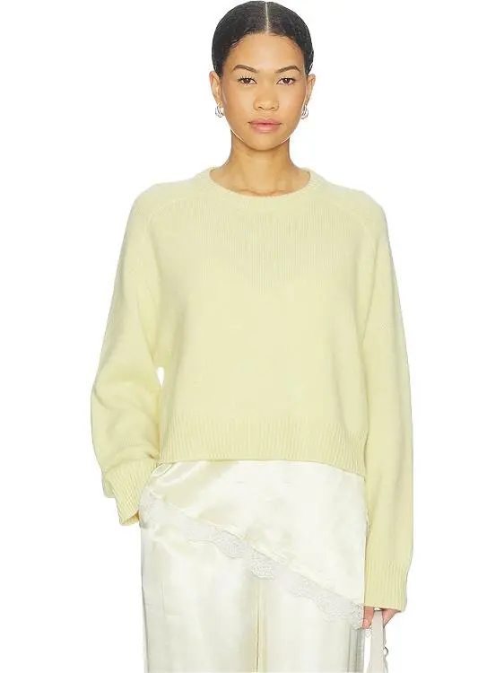 Soft Goat Cashmere Top - Honeydew
