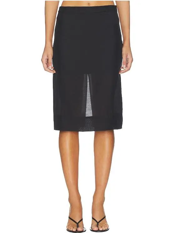 LOVERS AND FRIENDS Rachel Midi Skirt - Black