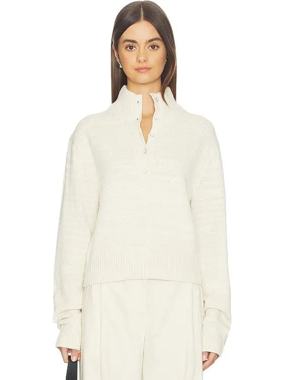 Helmut Lang Slub Button Top - Natural