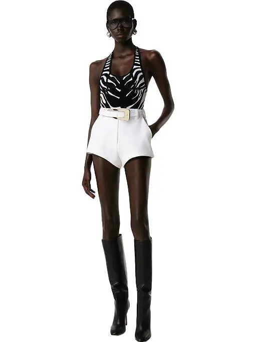 REVOLVE LOS ANGELES Sylvie Corset - Black & White Zebra