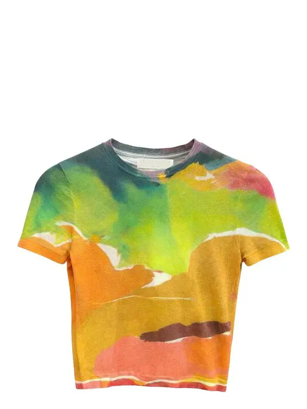 Ulla Johnson Sana Patterned T-shirt - Orange