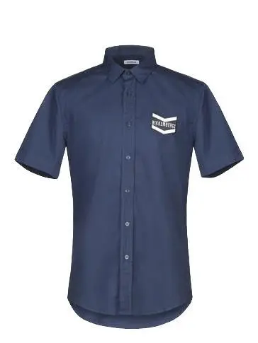BIKKEMBERGS Shirt Size Cotton, Elastane - Blue