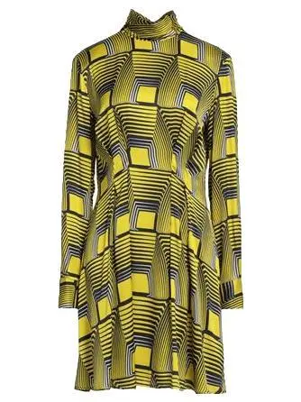 OTTOD'AME Mini Flared Dress - Yellow