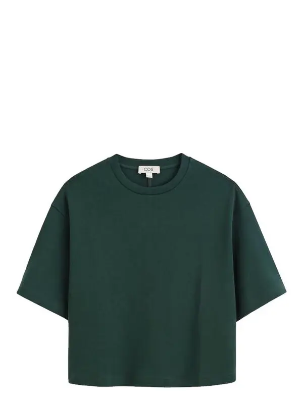 Cos Oversized Boxy Cotton T-shirt - Green
