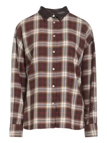 Pinko Tartan Patterned Shirt - Brown