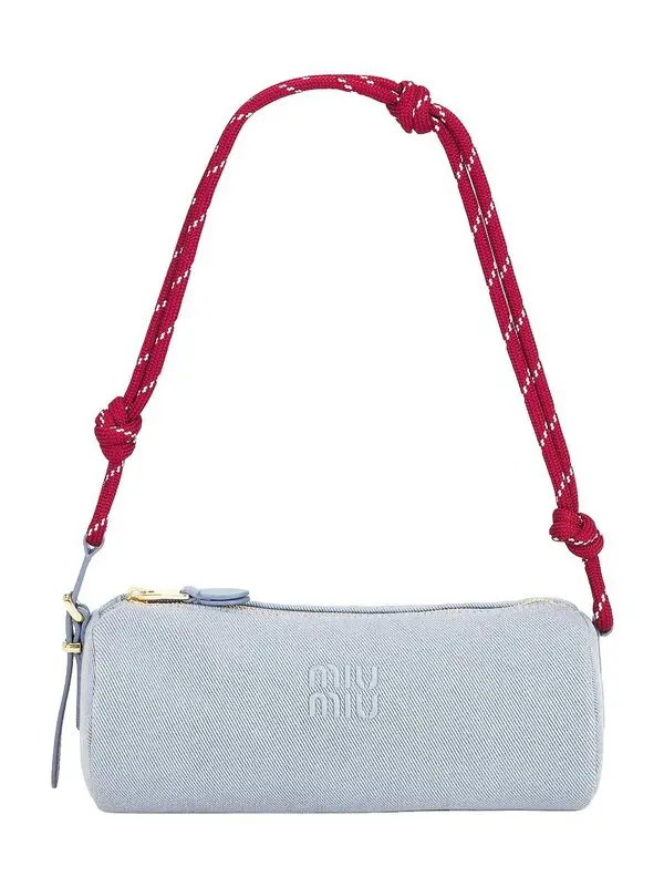 Miu Miu Gabardine Contenitori Nastro Bag - Astrale & Amaranto