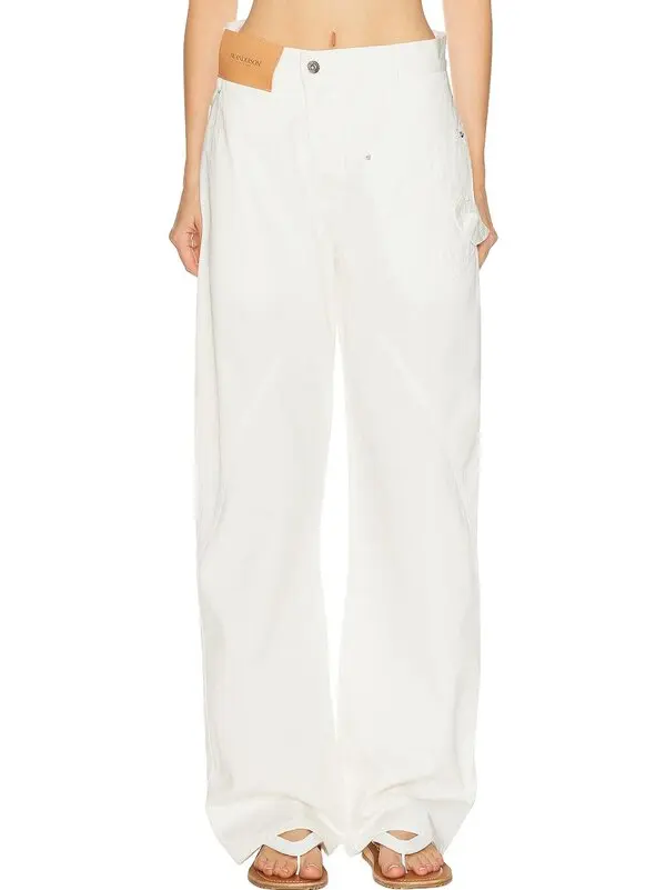 JW Anderson Twisted Workwear Pants - Off White