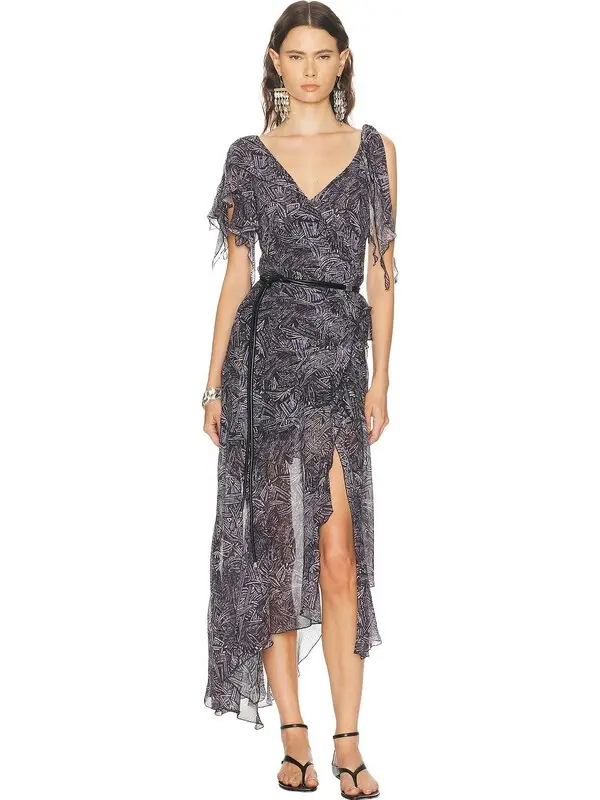 Isabel Marant Tylena Midi Dress - Faded Night