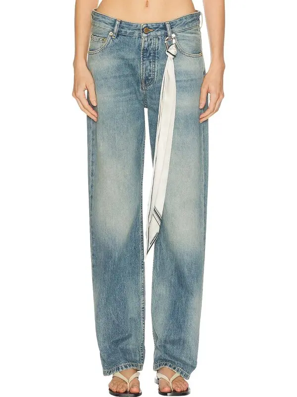 DARKPARK Liz Boyfriend Straight Leg Jeans - Light Wash