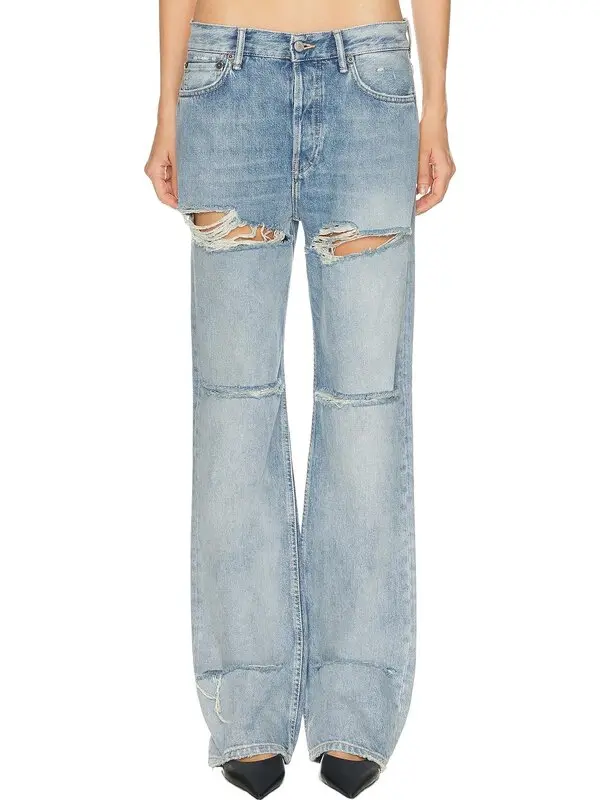 Acne Studios 2010f Light Crow Wide Leg - Light Blue