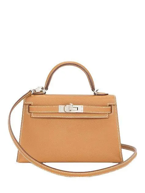 FWRD RENEW Hermes Epsom Kelly 20 Handbag - Brown