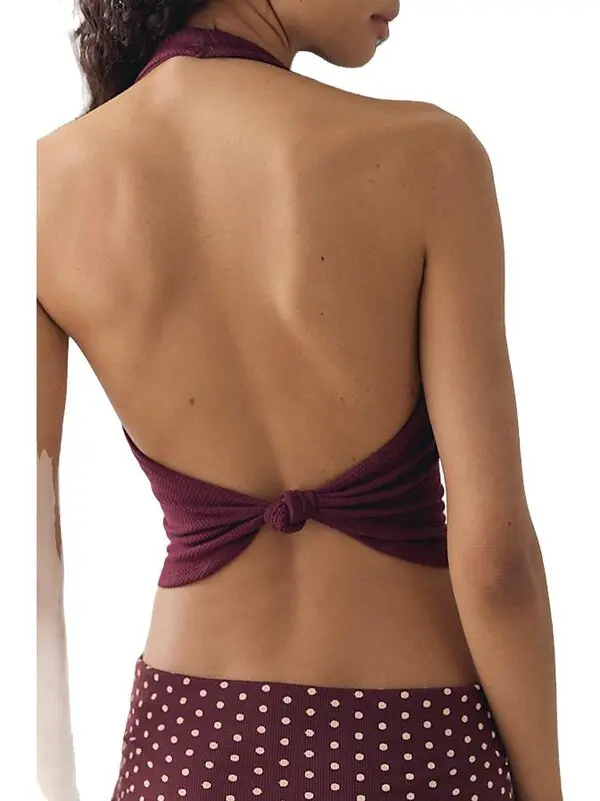 Free People Intimately Round Two Pique Tank - Shiraz