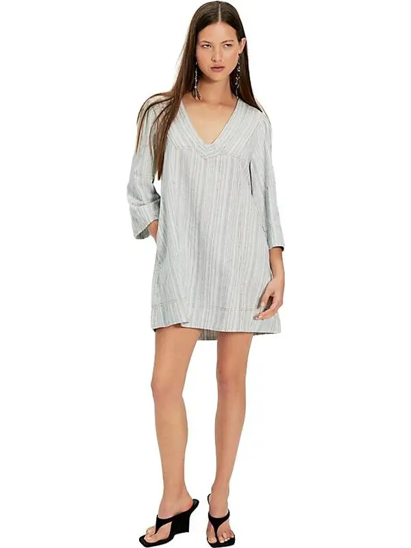 Free People Goldie Mini Dress - Indigo Combo