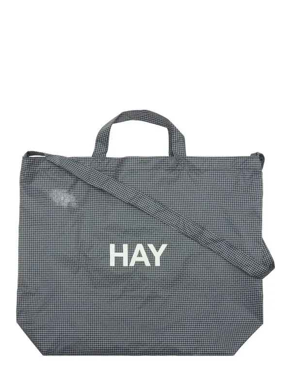HAY Grid Crossover Bag Medium - Dark Blue