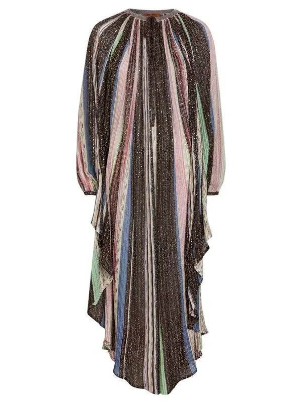 Missoni Striped Metallic-knit Maxi Dress - Multicoloured