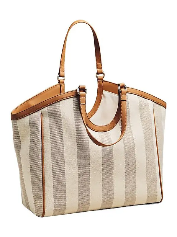 SHIRALEAH Positano Tote Bag - Tan