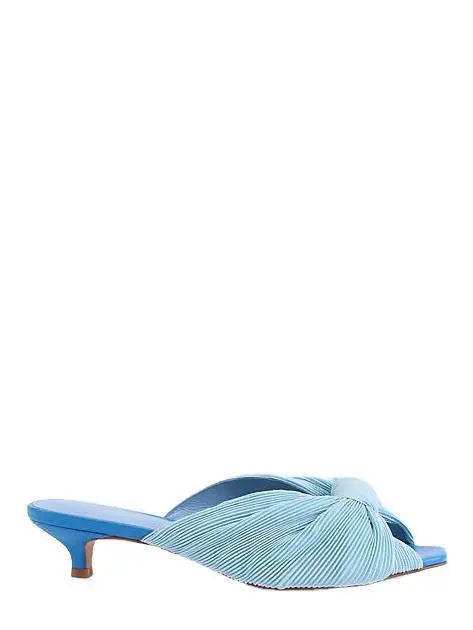 Intentionally Blank Curfew Knotted Mules - Blue