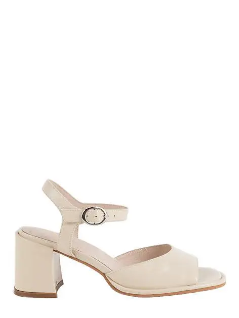 Intentionally Blank Astro Heeled Sandals - Cream