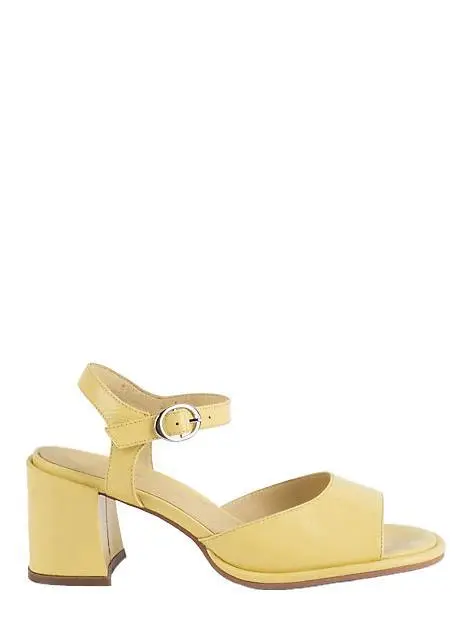 Intentionally Blank Astro Heeled Sandals - Yellow