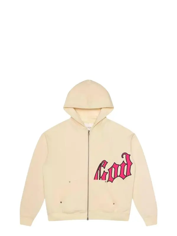 GODSPEED Logo Zip Hoodie - Neutrals