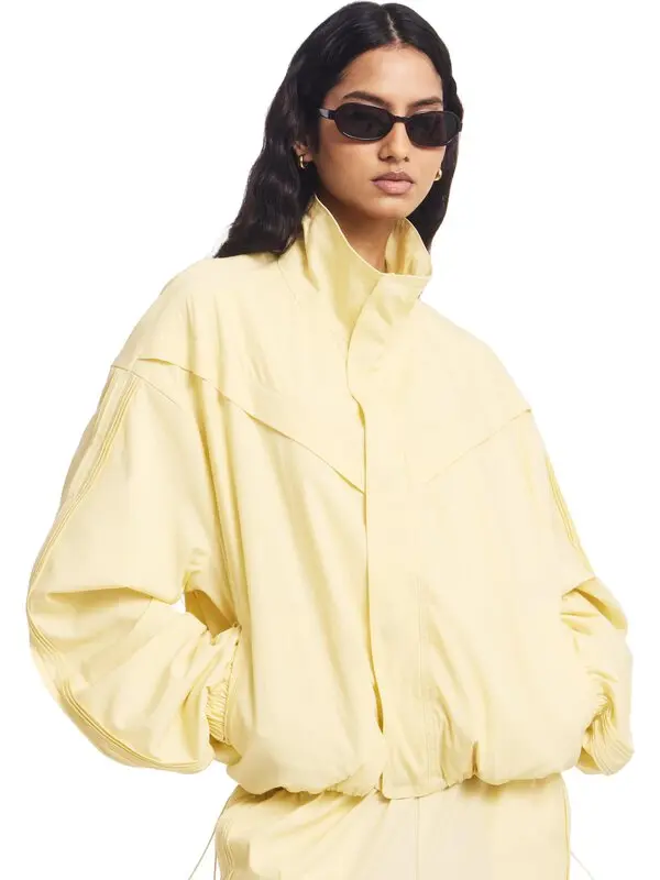 NINETY PERCENT Shell Jacket - Butter Milk