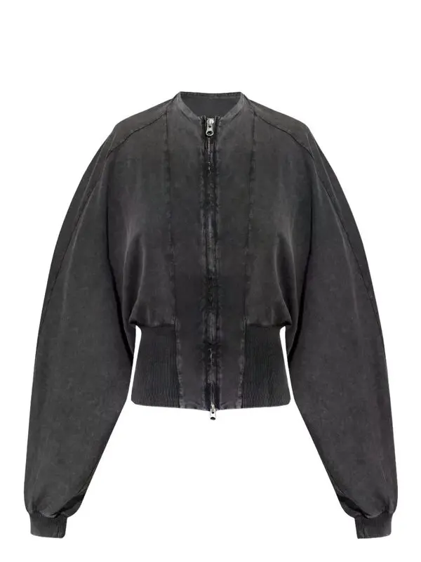 KNWLS Ribbed Zip Jacket - Grey