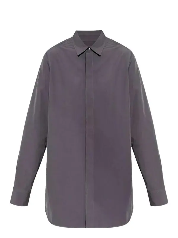 JIL SANDER Notched Back Shirt - Grey