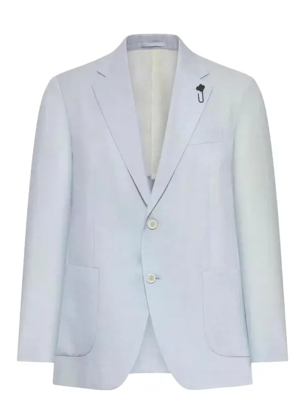 LARDINI Single-breasted Blazer - Blue