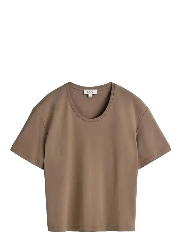 Cos Cotton-jersey T-shirt - Beige
