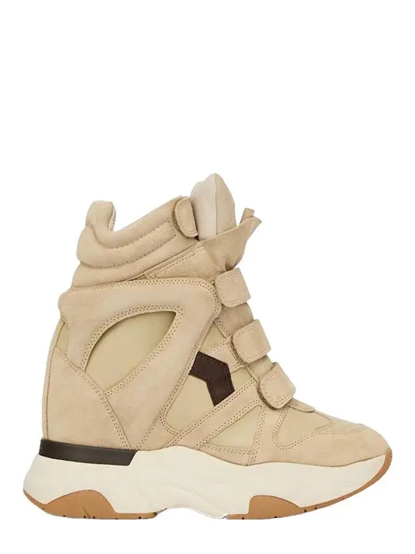 Isabel Marant Balskee High-top Wedge Sneakers - Ecru/chocolate