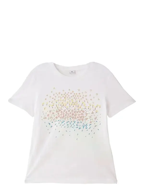 Paul Smith Floral-print T-shirt - White