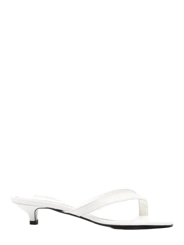 TOTEME Heeled Flip Flops - White