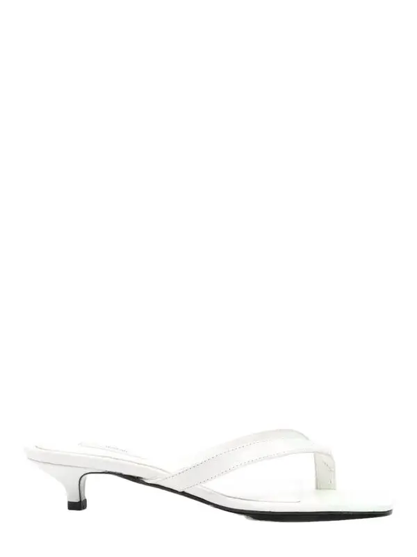 TOTEME Heeled Flip Flops - White