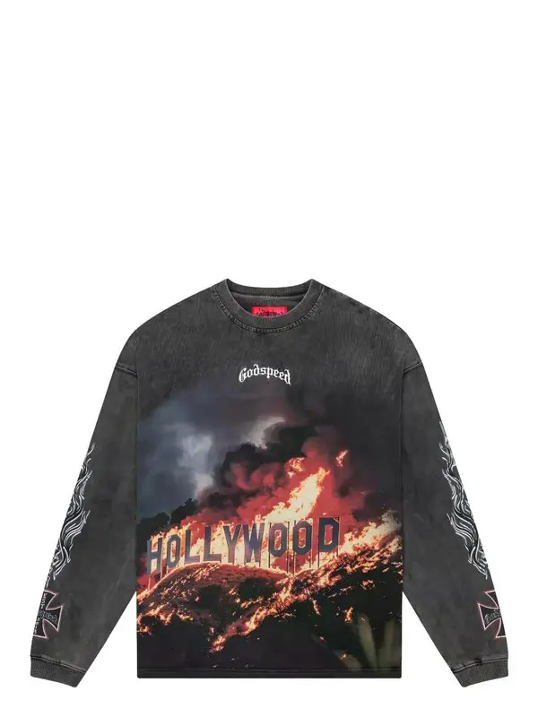 GODSPEED Hollywood Inferno Long-sleeve Thermal Sweater - Grey