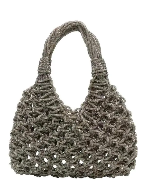 HIBOURAMA Small Vannifique Crystal-embellished Bag - Grey