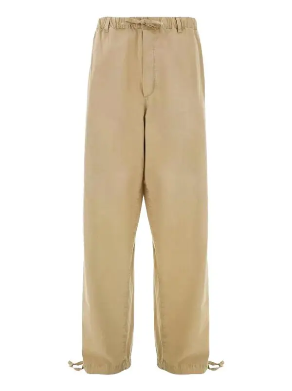 FERRAGAMO Loose Fit Trousers - Neutrals
