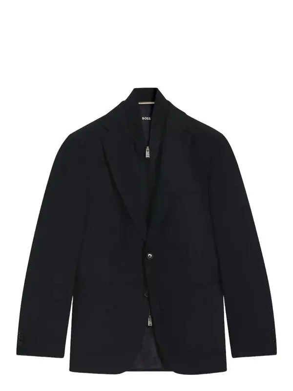 BOSS Textured Bib Blazer - Blue
