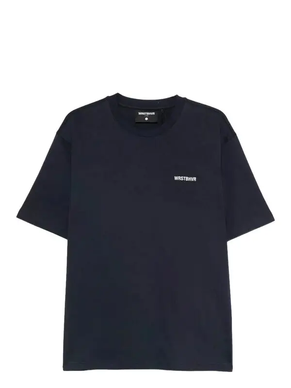 WRSTBHVR Round Neck T-shirt - Blue