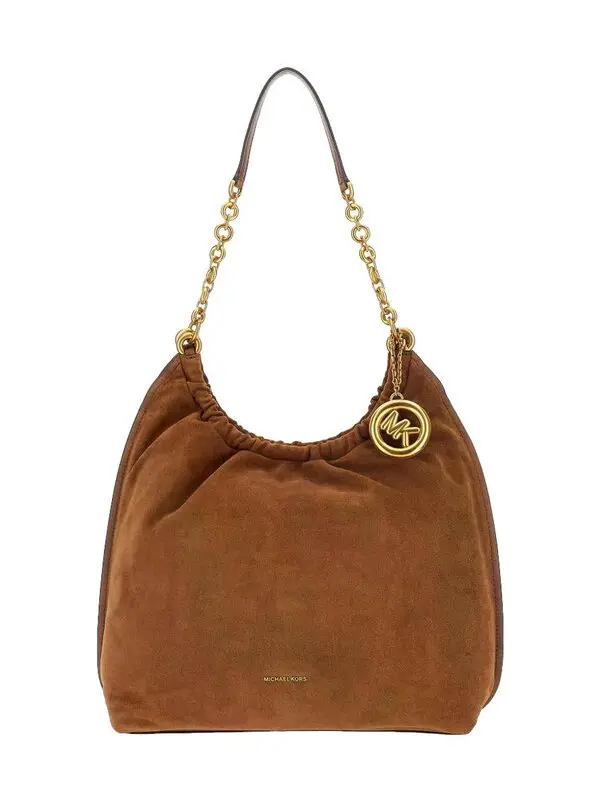 Michael Kors Chain Charm Shoulder Bag - Brown