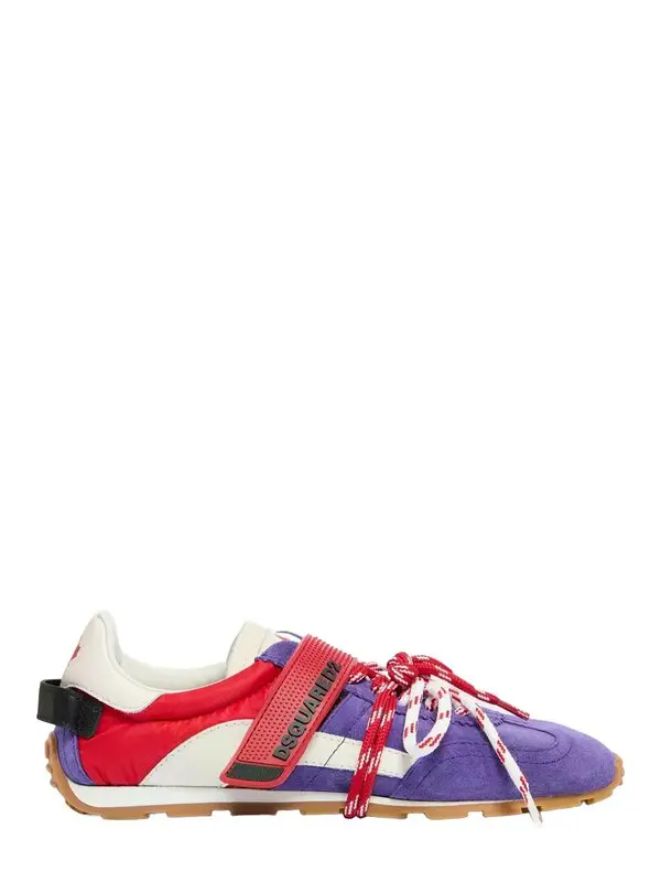 Dsquared2 Maple Leaf Strap Trainers - Purple