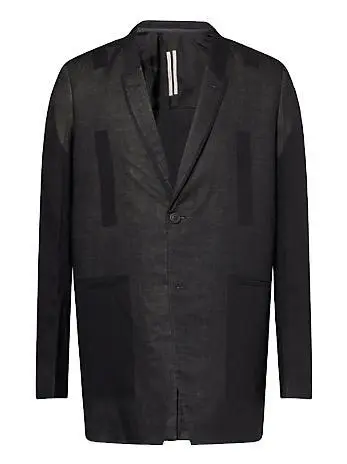 Rick Owens Concordian Semi-sheer Cotton Jacket - Black